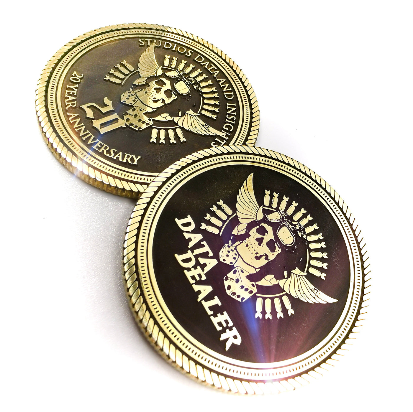 Custom Engraved Solid Brass Challenge Coin