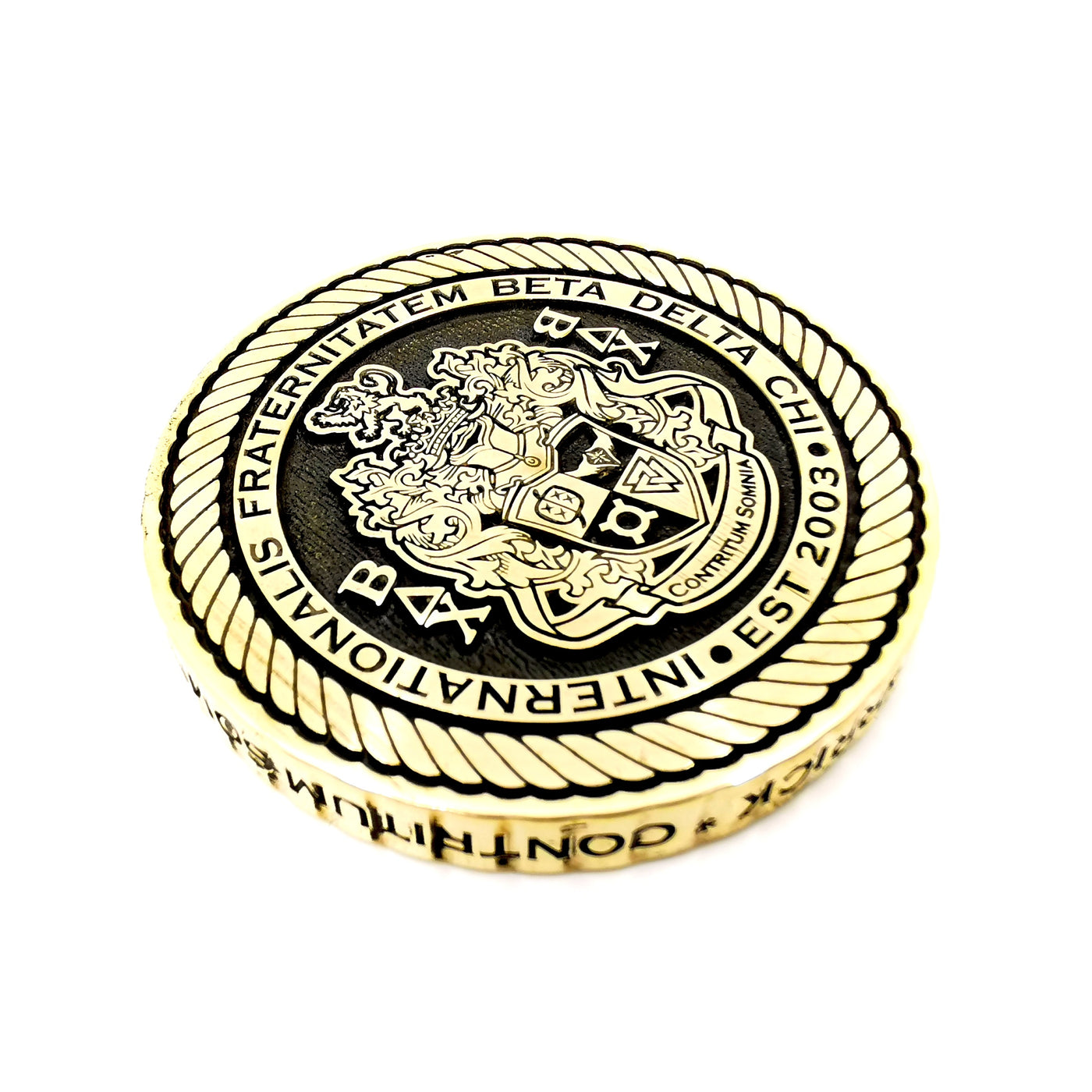 Deluxe Solid Brass Challenge Coin