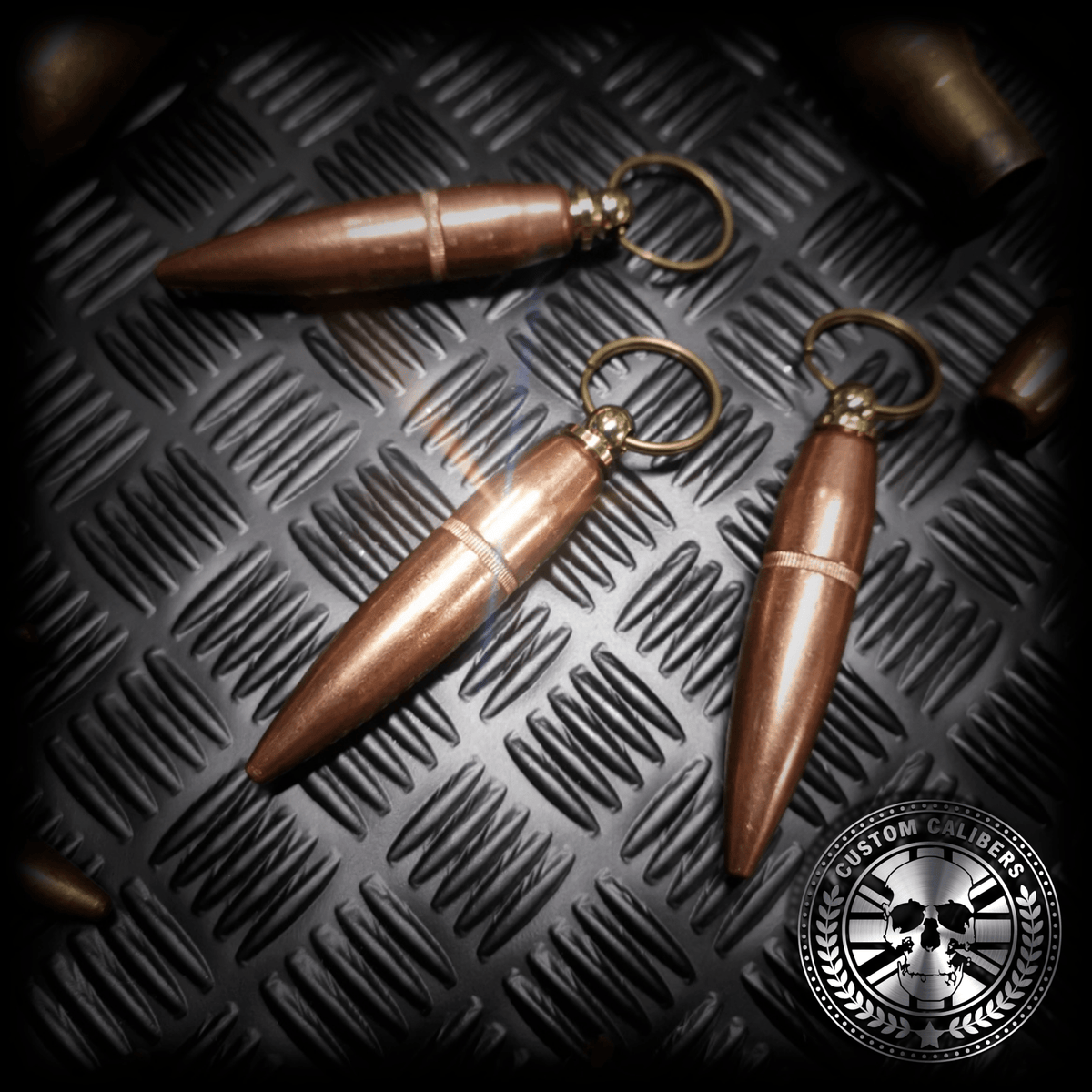 The .50 cal FMJ Copper Bullet Head Keyring